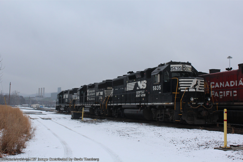 Units sit on the Mingo engine tracks